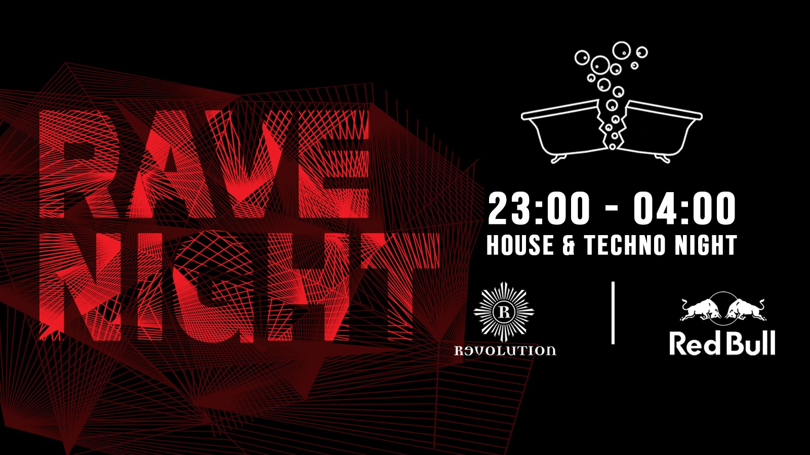 RAVE NIGHT: BATH HOUSE x REVOLUTION at Revolution Bath, Bath on 9th Feb ...