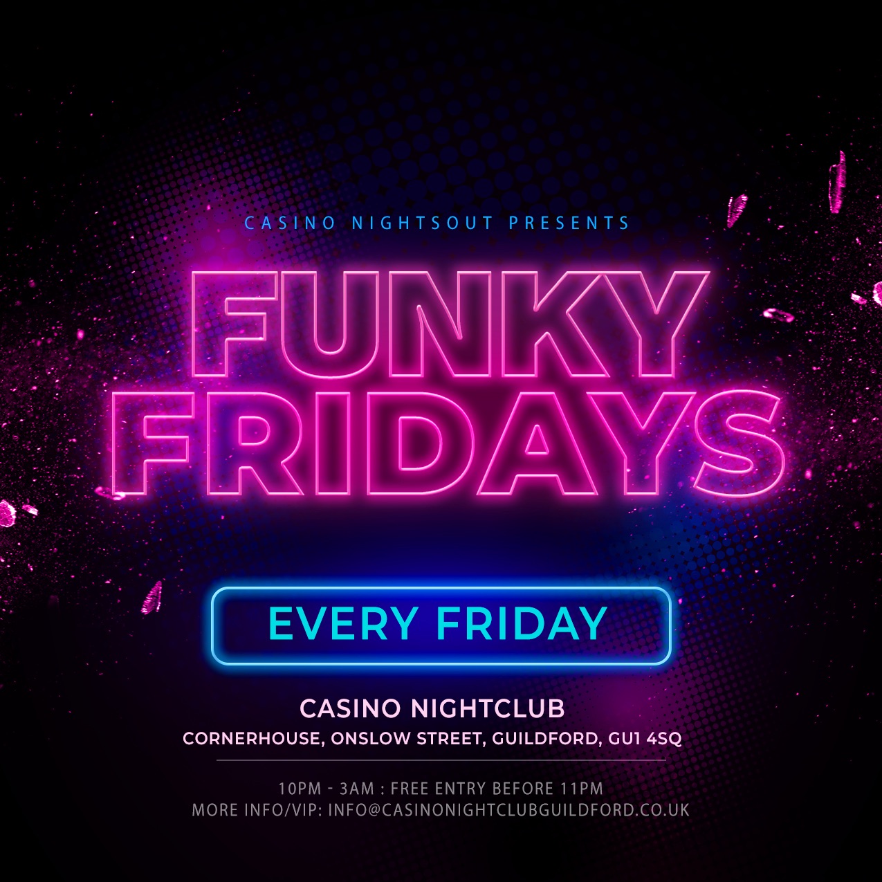 FUNKY FRIDAYS at Casino Nightclub, Guildford on 4th Feb 2022 | Fatsoma