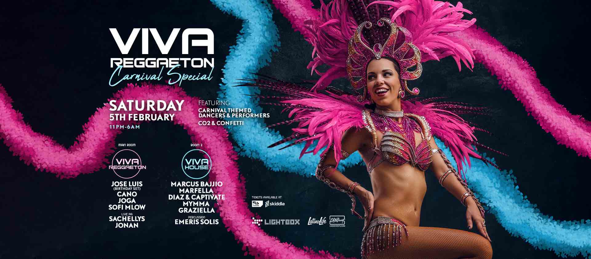 Viva Reggaeton/Viva House Carnival Special at Lightbox, London on 5th Feb 2022 | Fatsoma