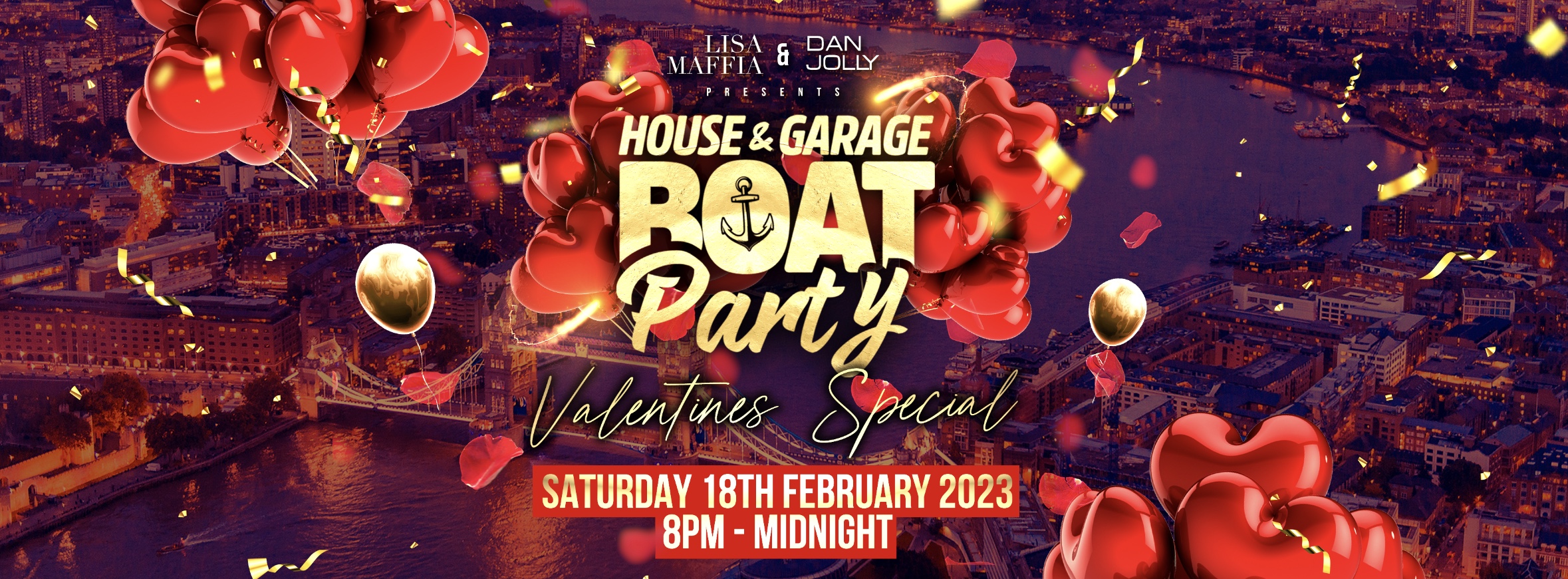 THIS SATURDAY- UK Garage Valentines Boat Party at Festival Pier, London on 18th Feb 2023 | Fatsoma