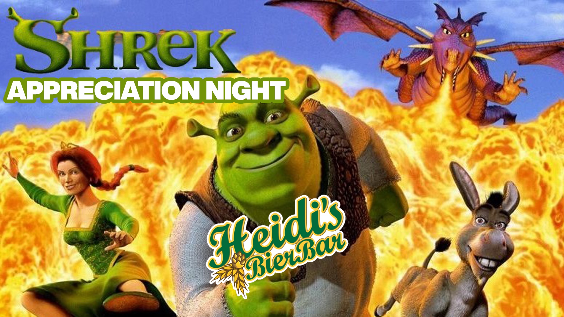 SHREK night - HEIDIS at Heidi's Bier Bar Birmingham, Birmingham on 15th ...