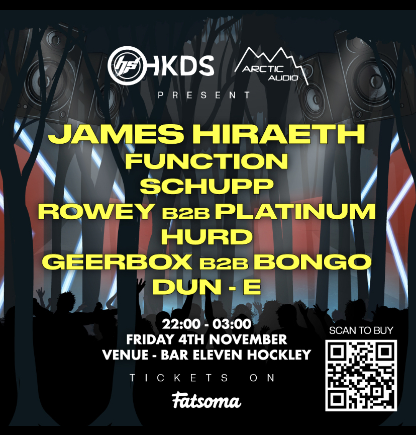 (DNB ALL NIGHT) JAMES HIRAETH + SUPPORT (ARCTIC AUDIO X HOOKED SOUNDS) at Eleven, Nottingham on ...