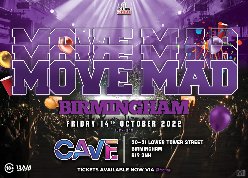 Move Mad at CAVE Nightclub, Birmingham on 14th Oct 2022 | Fatsoma
