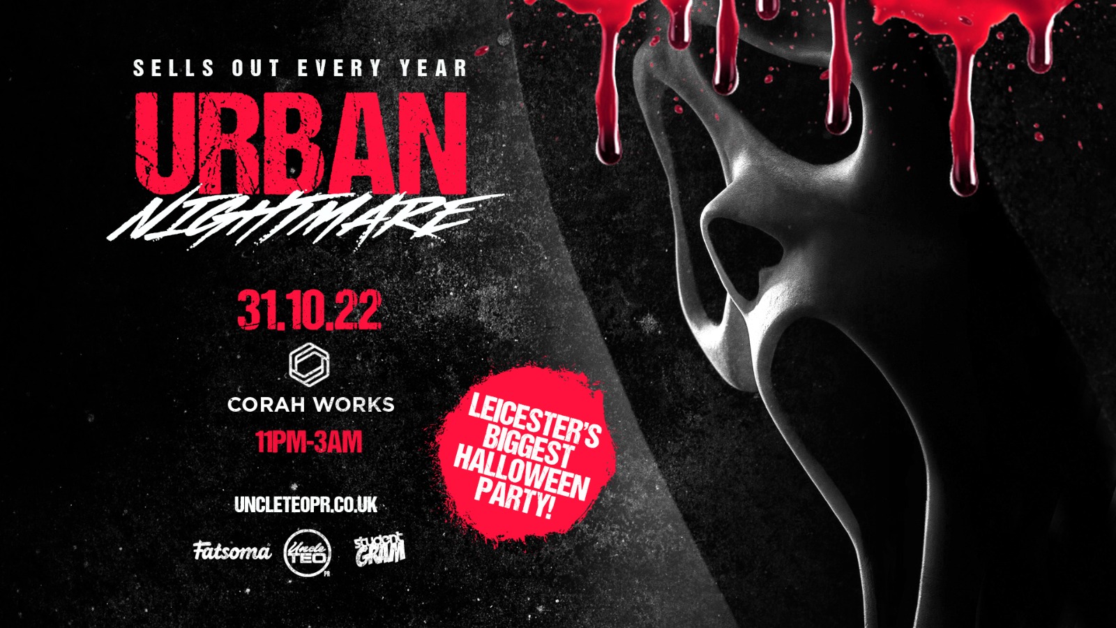 Urban Nightmare [LAST 250 TICKETS] at Corah Works, Leicester on 31st ...