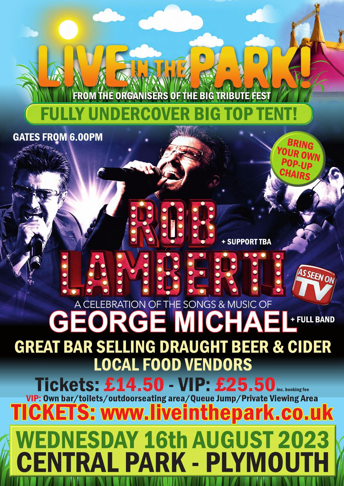 Rob Lamberti, A celebration of the songs & music of George Michael at ...