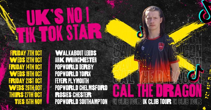 CAL THE DRAGON at Fever & Boutique Plymouth, Plymouth on 21st Oct 2022 ...