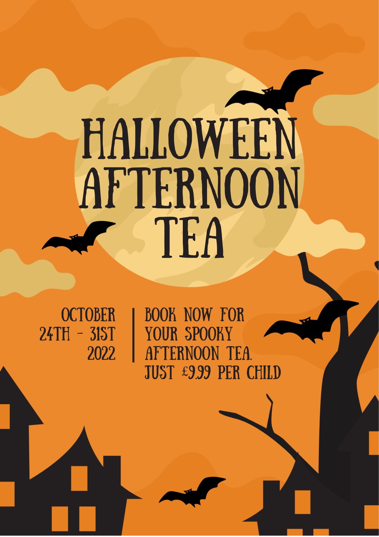 Halloween Afternoon Tea - Kids at Florence & Amelia's Limited ...