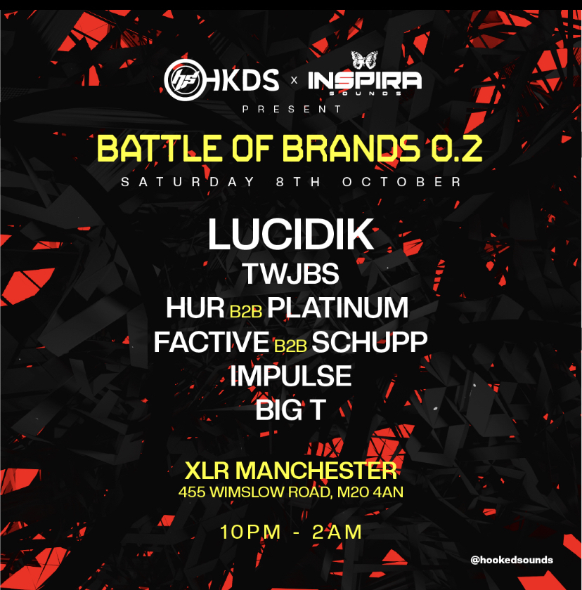 (DNB ALL NIGHT)Hooked Sounds x Inspira Sounds - Battle of the Brands 0. ...