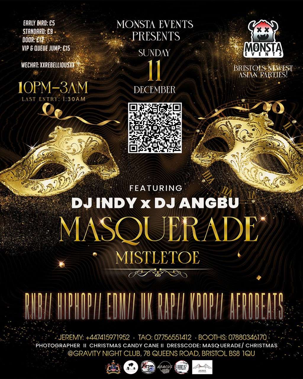 Bristol Monsta Presents ‘Masquerade Mistletoe’ @Lola Los Night Club at ...