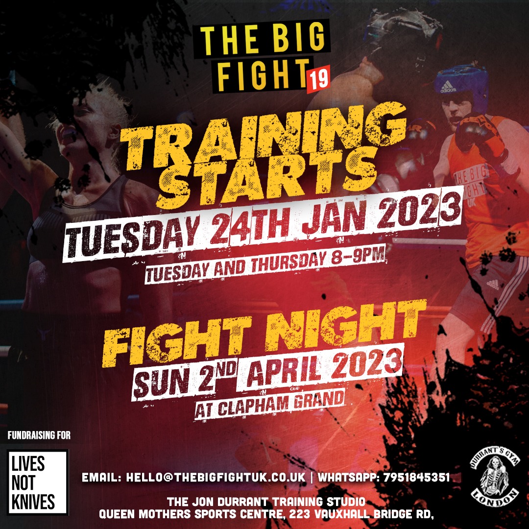 The Big Fight 19 - Fighter Sign up page at Queen Mother Sports Centre ...
