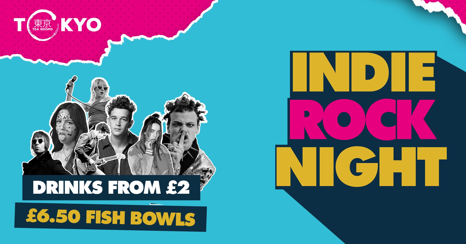 Indie Rock Night at Tokyo Tea Rooms, Canterbury on 29th Dec 2022 | Fatsoma