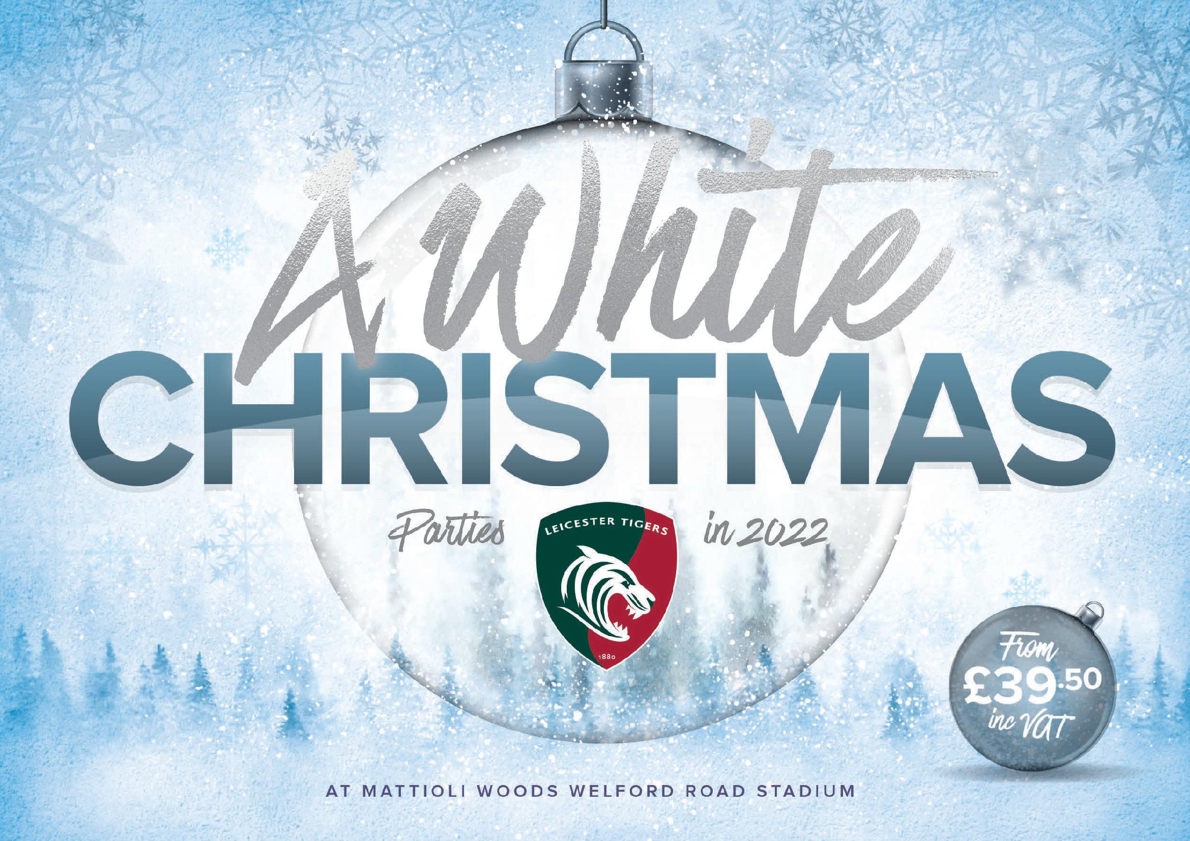 Christmas Parties 2022 at Leicester Tigers Rugby Club at Mattioli Woods ...