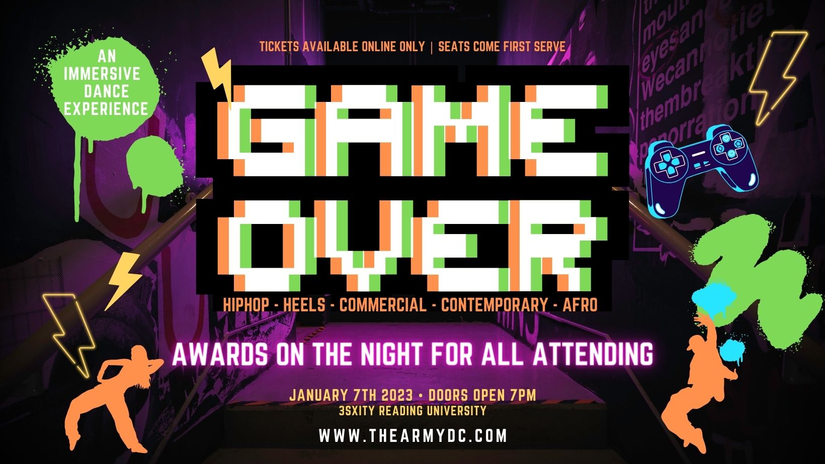 GAME OVER - The Dance Show | THE ARMY DANCE COMPANY at 3sixty, Reading ...
