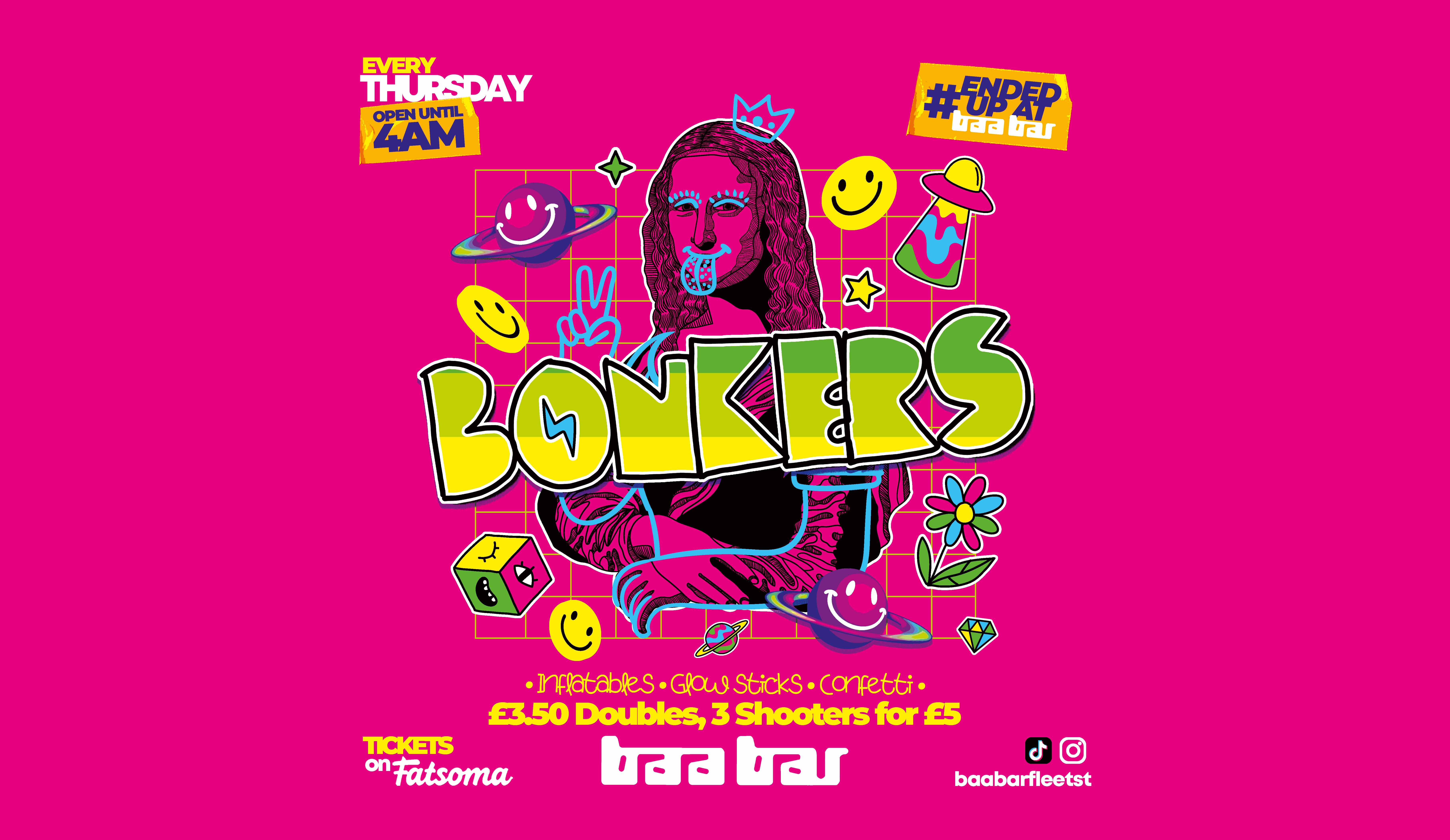 BONKERS: Thursday 17th Nov at Baa Bar Liverpool, Liverpool on 17th Nov ...