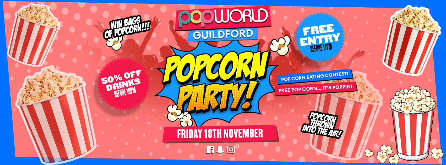 FIX FRIDAYS POPCORN PARTY @ POPWORLD GUILDFORD at Popworld Guildford ...