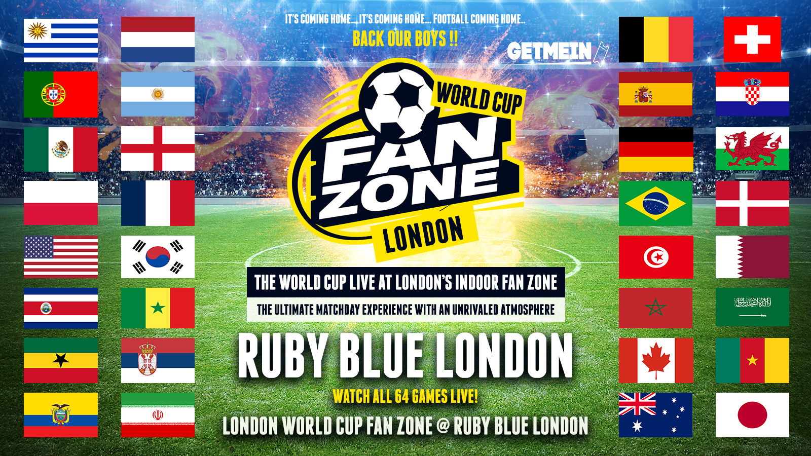 BRAZIL VS SOUTH KOREA - Ruby Blue London World Cup Fan Zone at Ruby ...