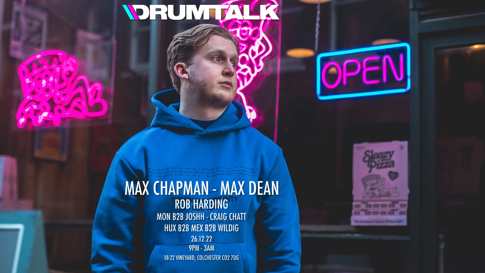 DRUMTALK / Boxing Day / MAX CHAPMAN - MAX DEAN at Roberts Club ...