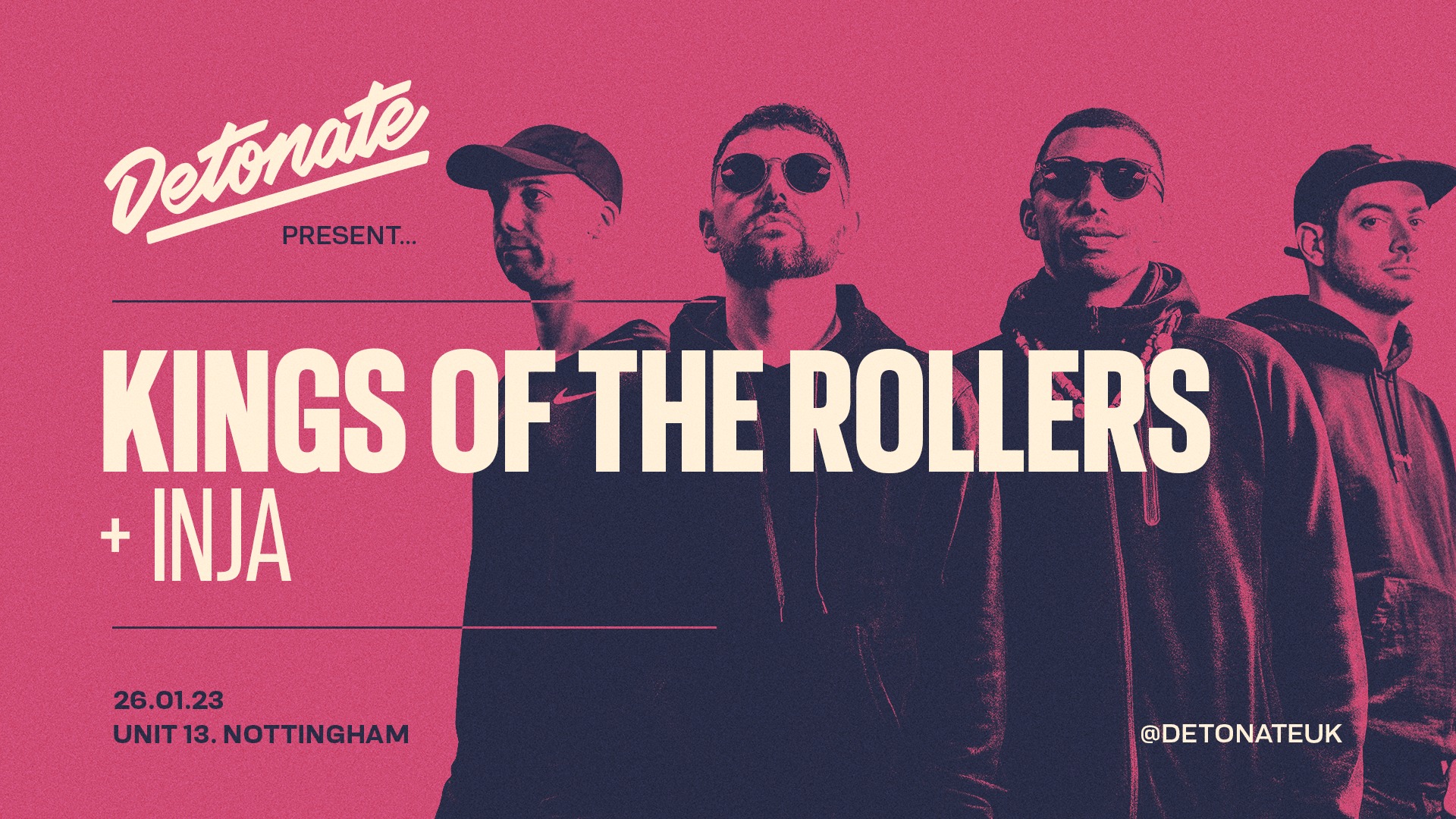 Detonate: Kings Of The Rollers at Unit 13, Nottingham on 26th Jan | Fatsoma