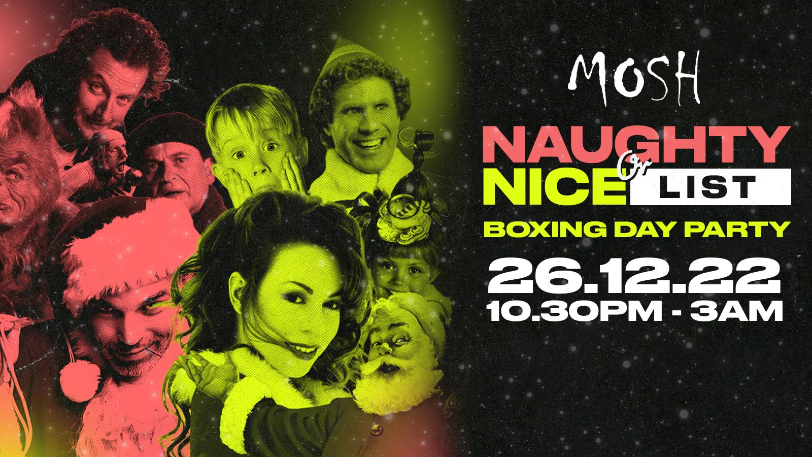 🎄 BOXING DAY AT MOSH 🎄 MOSH'S NAUGHTY OR NICE LIST 🎁 at Mosh, Leicester ...
