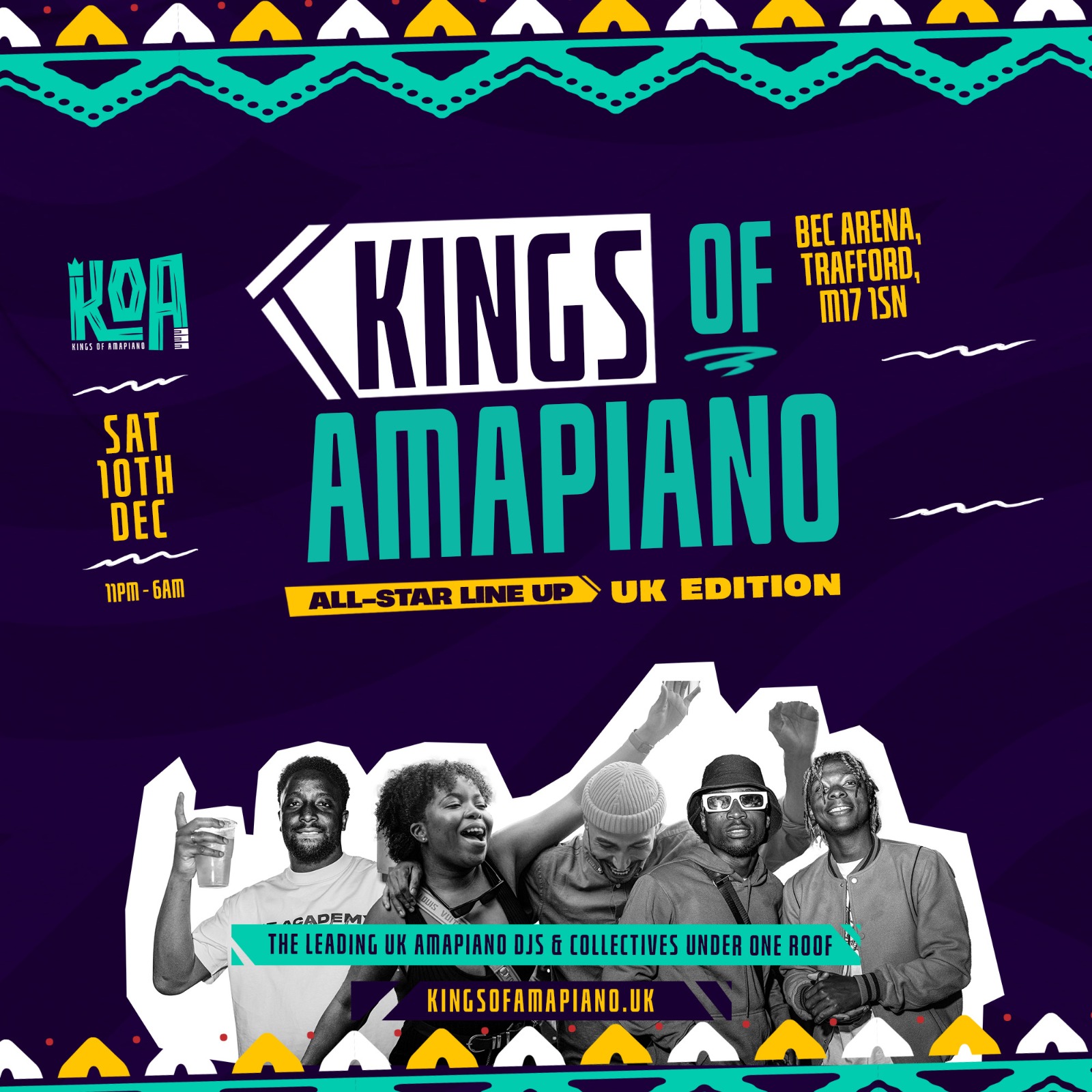 The Kings Of Amapiano All-Star Line Up (UK Edition) at Bowlers ...