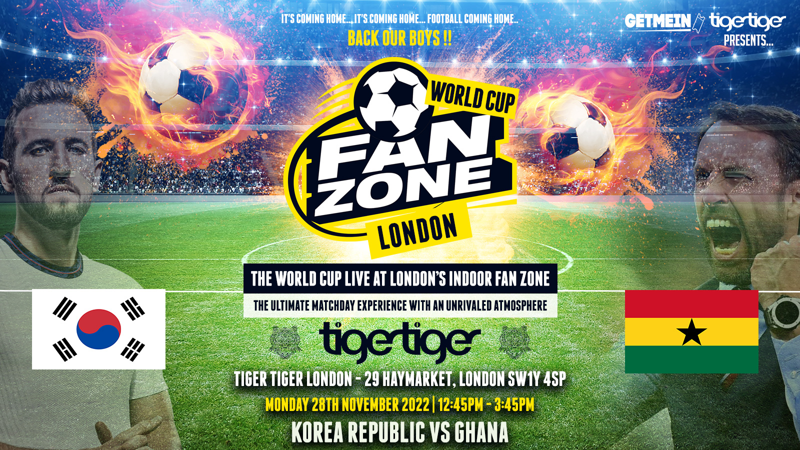 KOREA REPUBLIC VS GHANA - Tiger Tiger London World Cup Fan Zone at Tiger Tiger London, London on ...