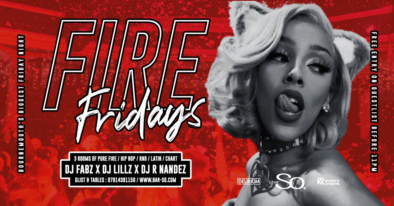 Fire Fridays @ Bar so 🔥 Bournemouth's biggest Friday night!🥂 at Bar So ...