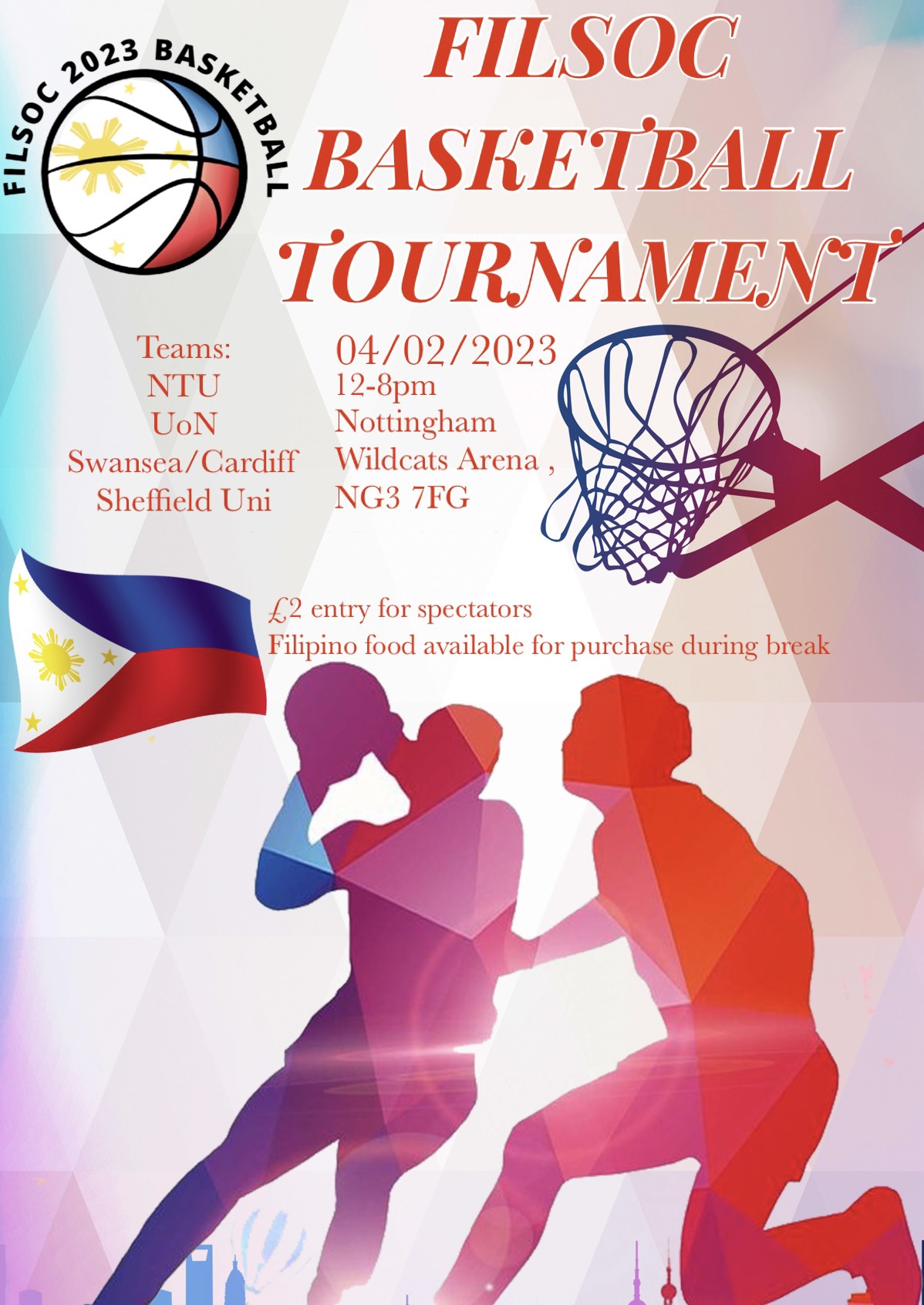 FILSOC 2023 BASKETBALL TOURNAMENT at Nottingham Wildcats Arena ...