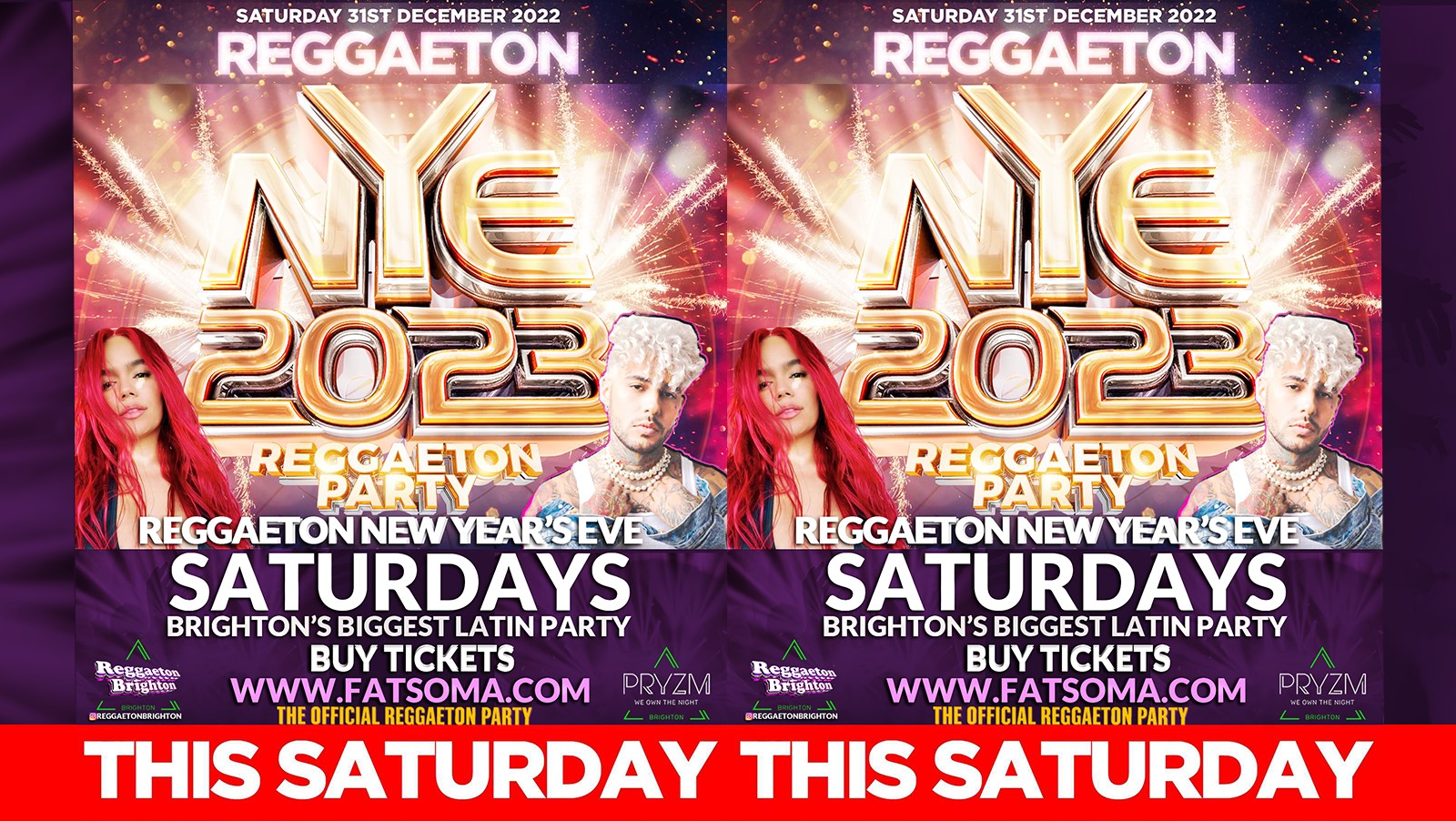 Reggaeton (BRIGHTON) Present NEW YEAR EVE PARTY 🎆 | PRYZM Brighton- 31-12-22 at PRYZM, Brighton ...
