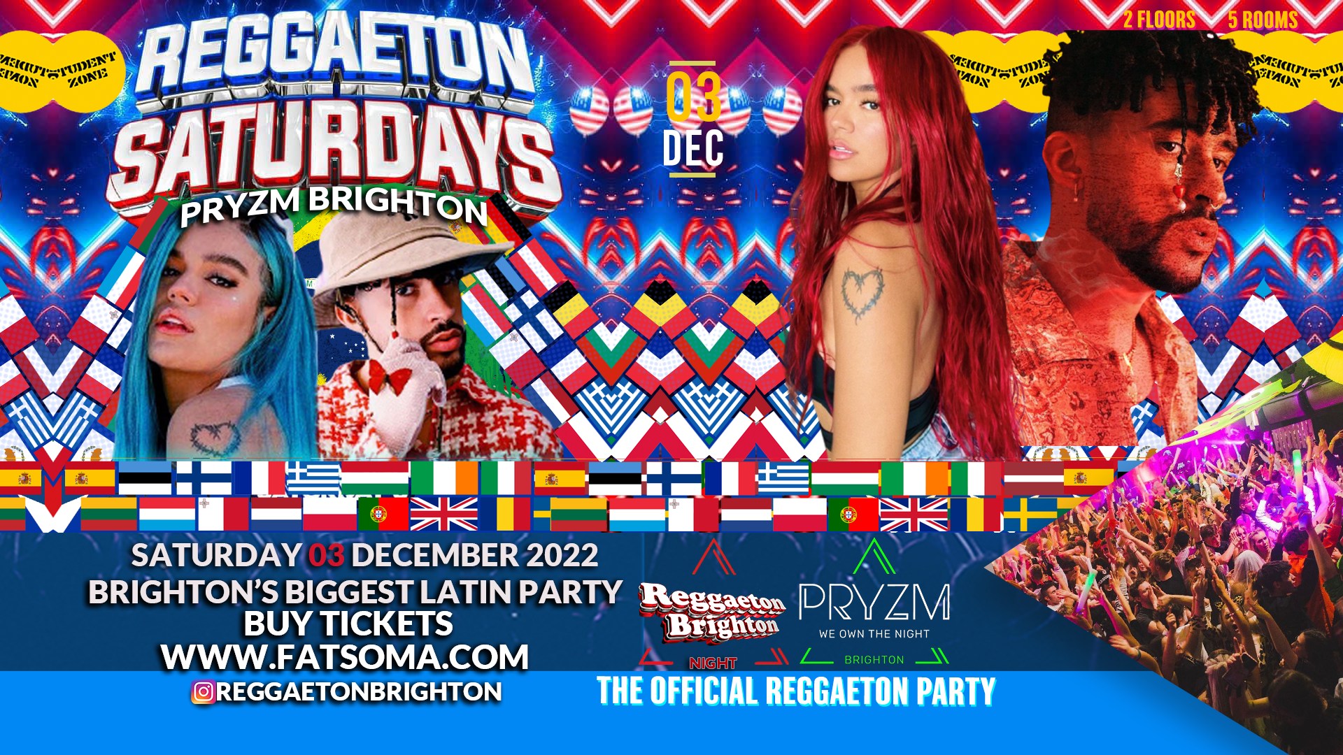 REGGAETON International Party | PRYZM Brighton | 03-12-22 at PRYZM ...
