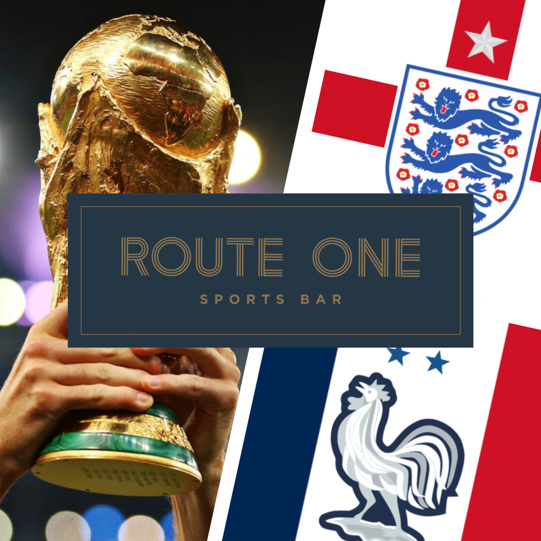 ROUTE ONE WORLD CUP ENGLAND V FRANCE at Route One, Nottingham on 10th ...