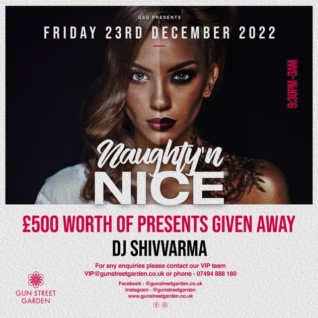 Gun Street Garden Presents Naughty And Nice at Gun Street Garden ...