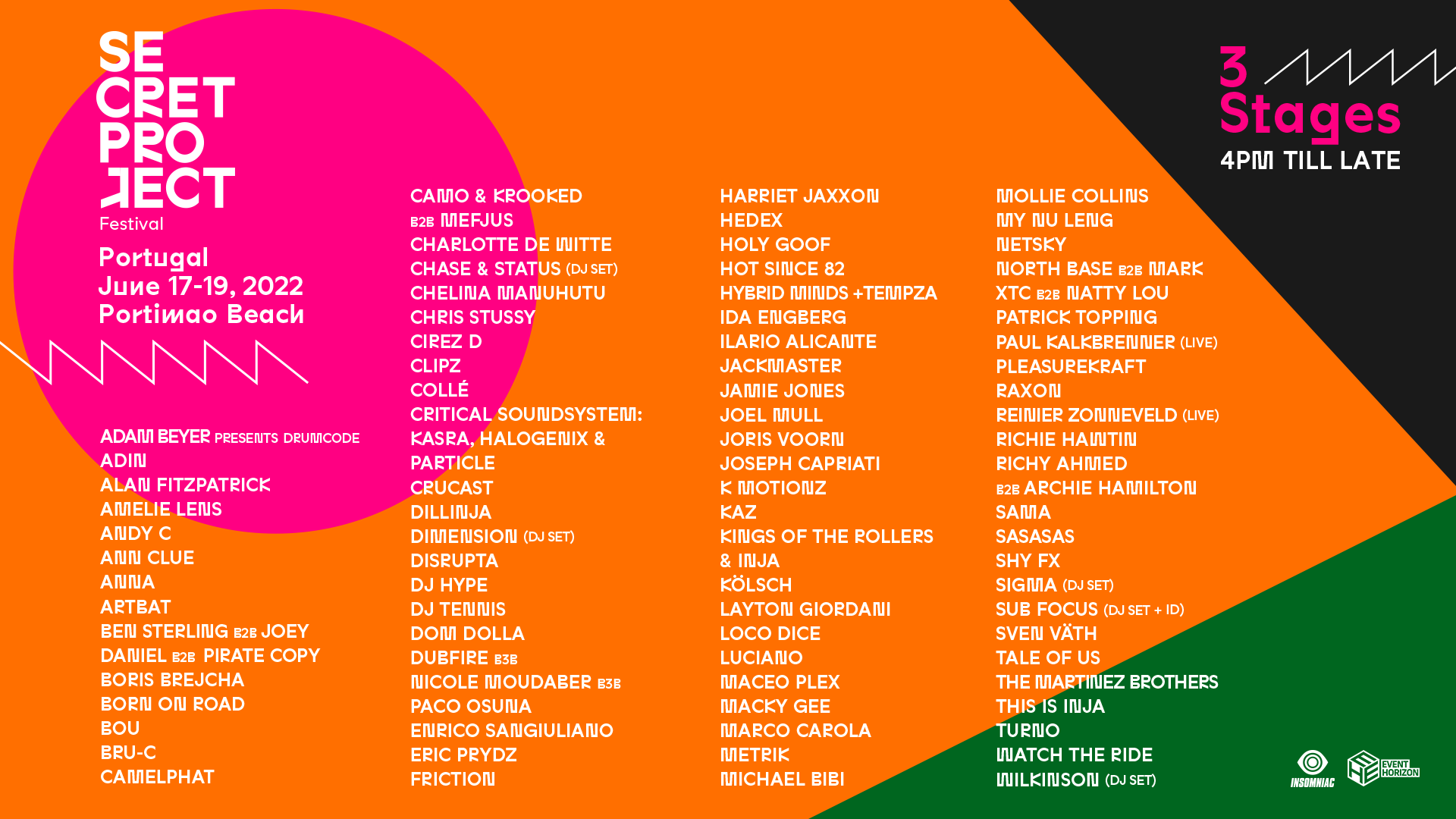 SECRET PROJECT FESTIVAL - PORTUGAL at portimao, Alvor on 17th Jun 2022 ...