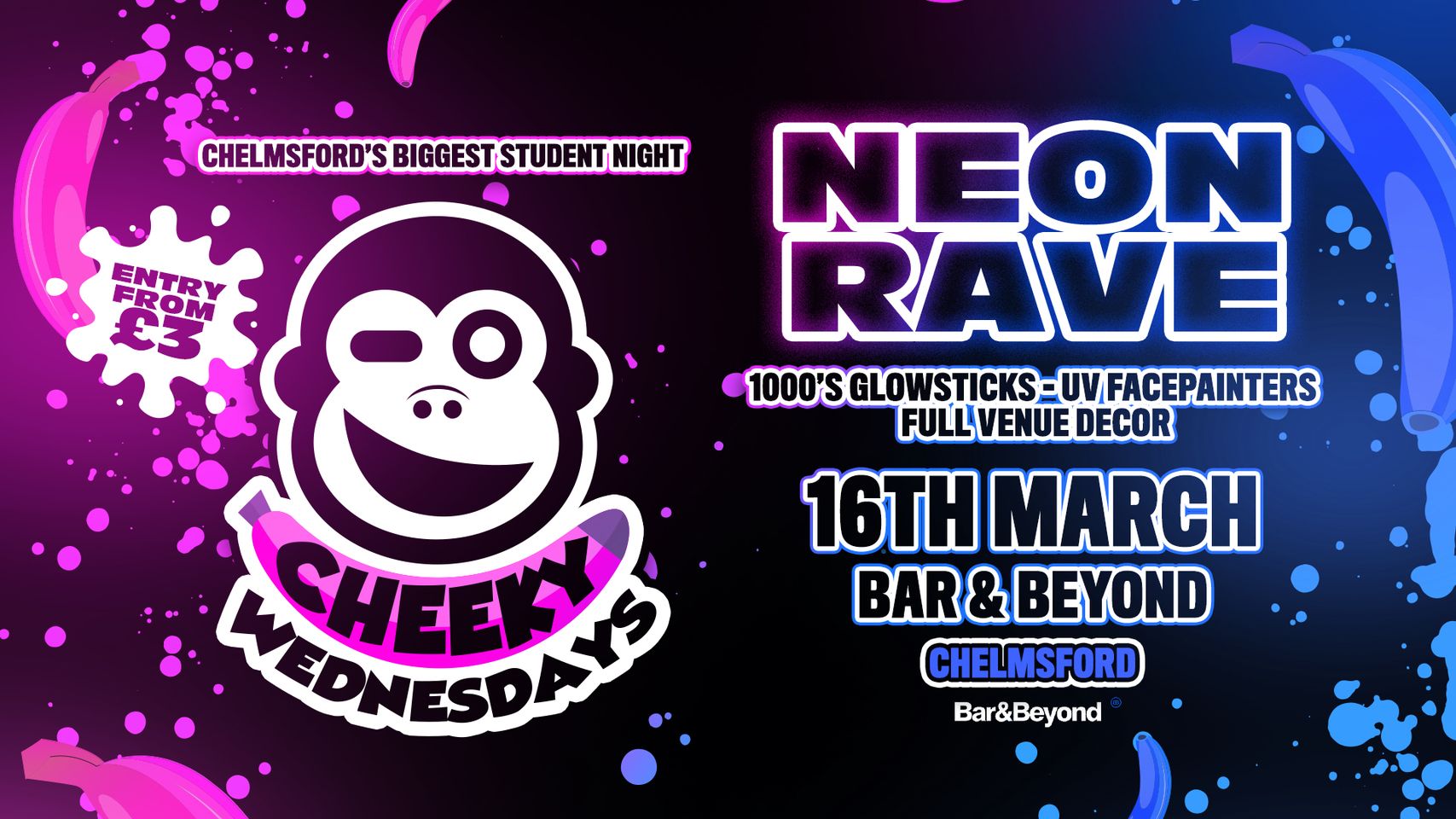 UV Neon Rave • TONIGHT / £1.50 DRINKS ALL NIGHT at Bar & Beyond ...