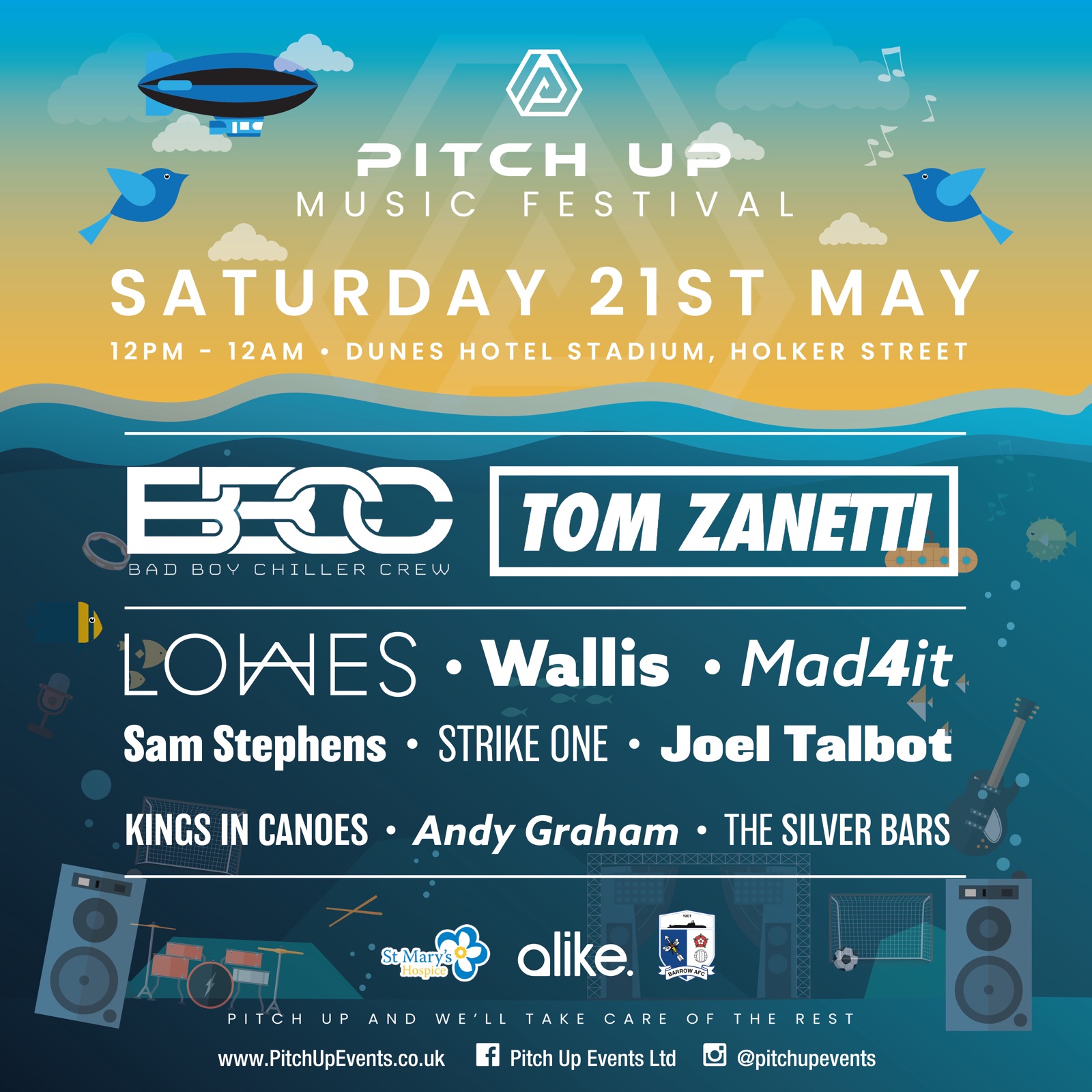 Pitch Up Music Festival at Holker Street, Barrow-in-Furness on 21st May ...