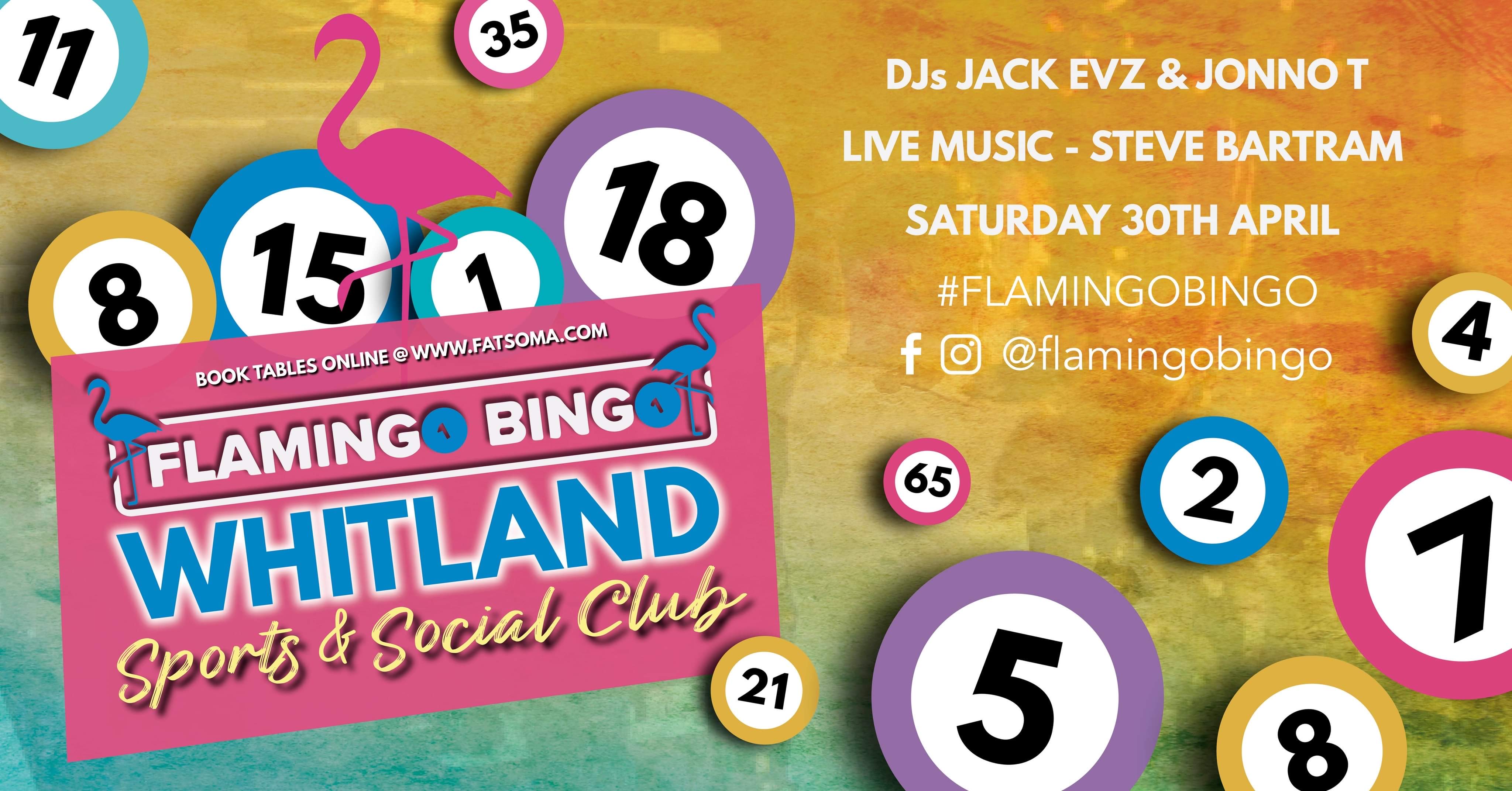 Flamingo Bingo - Whitland Sports Club at Whitland Sports Club ...