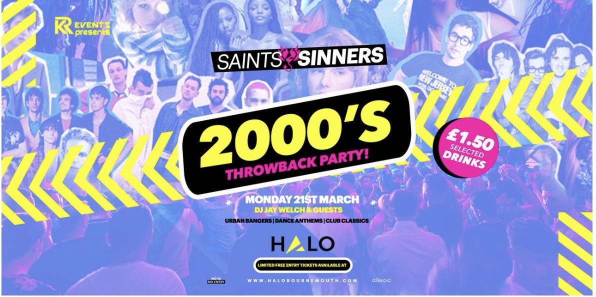 HALO MONDAYS 🔺// Bournemouth’s biggest Monday night! 🔥 // 2000's ...