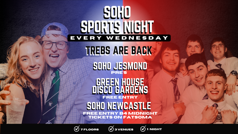 SOHO’S SPORTS NIGHT! END OF TERM FINALE! £1 Tickets!🥳 at Soho Rooms ...
