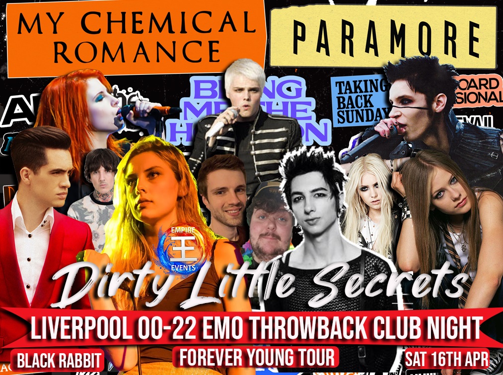 Dirty Little Secrets 00-22 Emo Throwback Club Night: Forever Young Tour ...