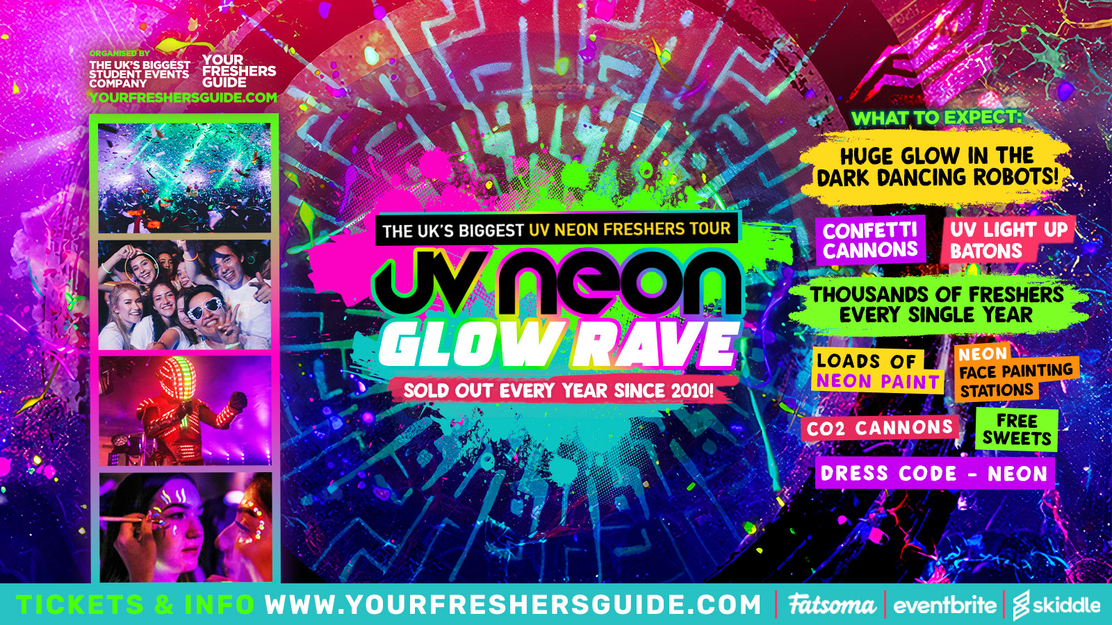 [£1 Tickets] UV Neon Glow Rave | Exeter Freshers 2022 at Zinc Exeter ...