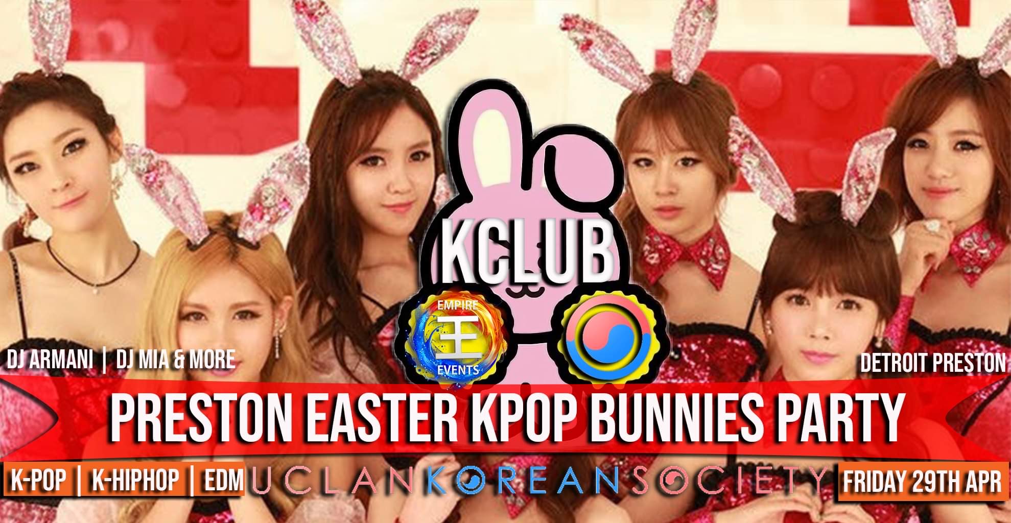 K CLUB PRESTON with UCLan Korean Soc: Suits & KPop Bunnies Easter ...