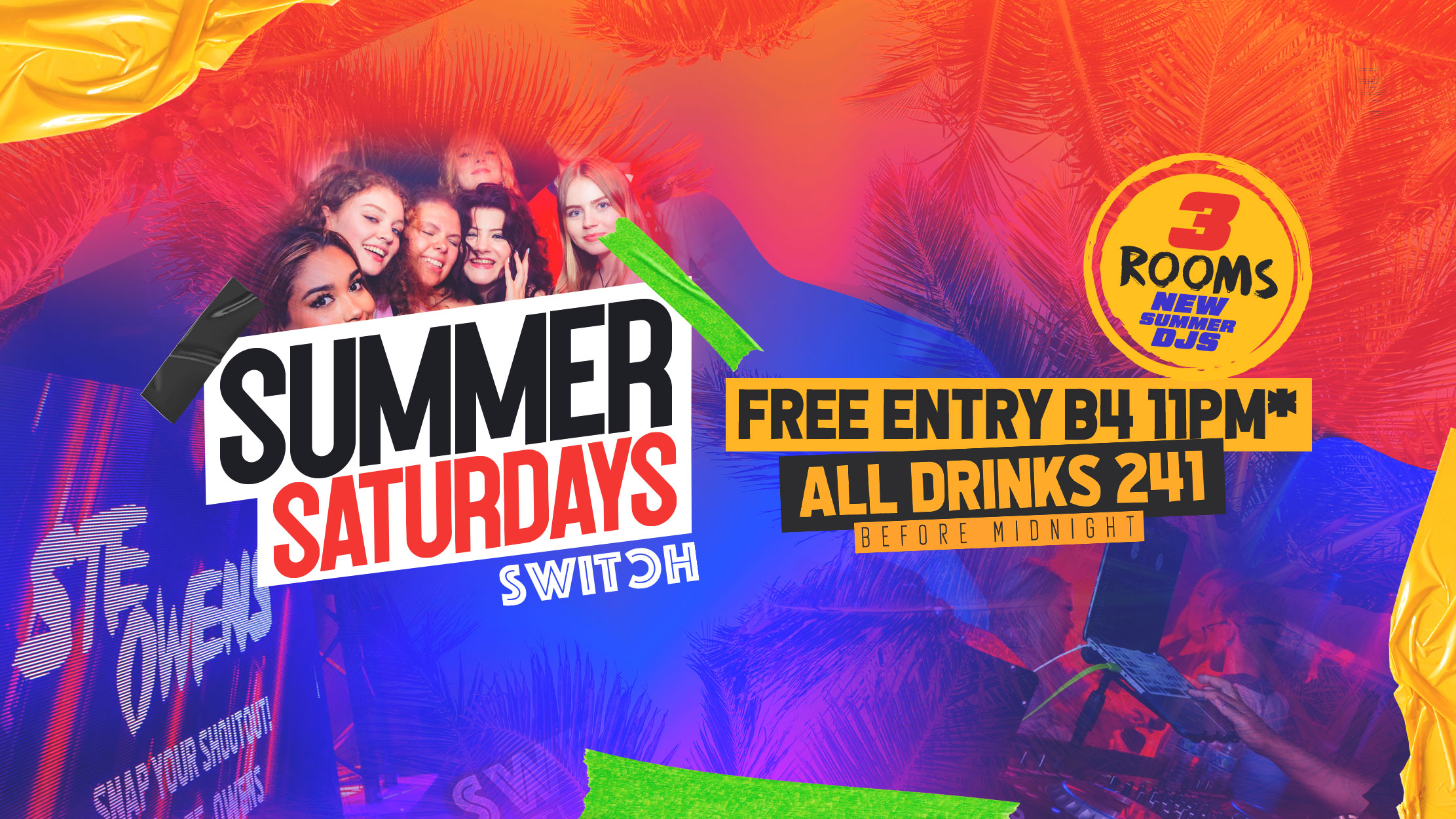SUMMER SATURDAYS - POP UV BUBBLE PARTY at Switch Nightclub, Preston on ...
