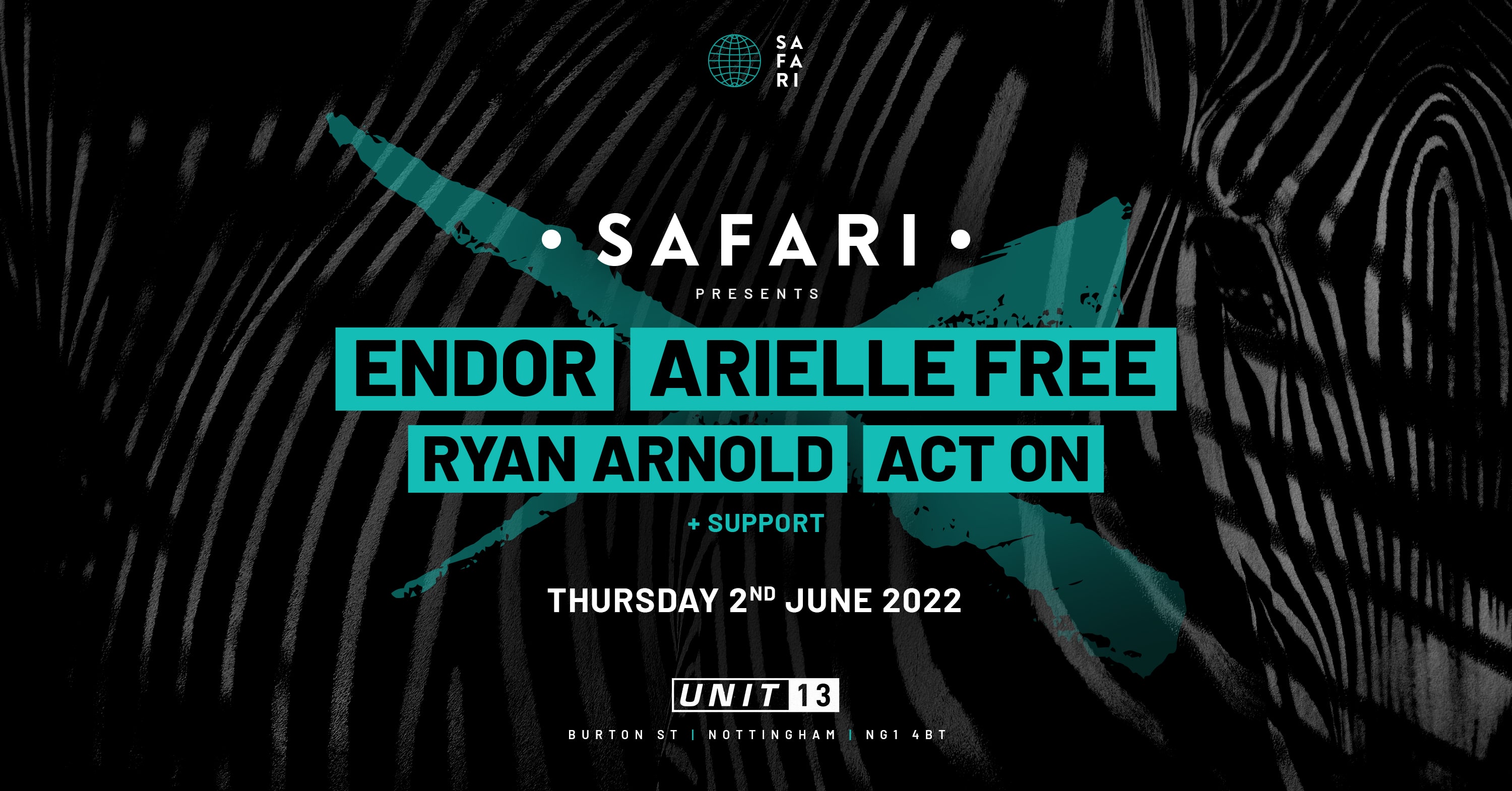 Safari x Unit 13 at Unit 13, Nottingham on 2nd Jun 2022 | Fatsoma