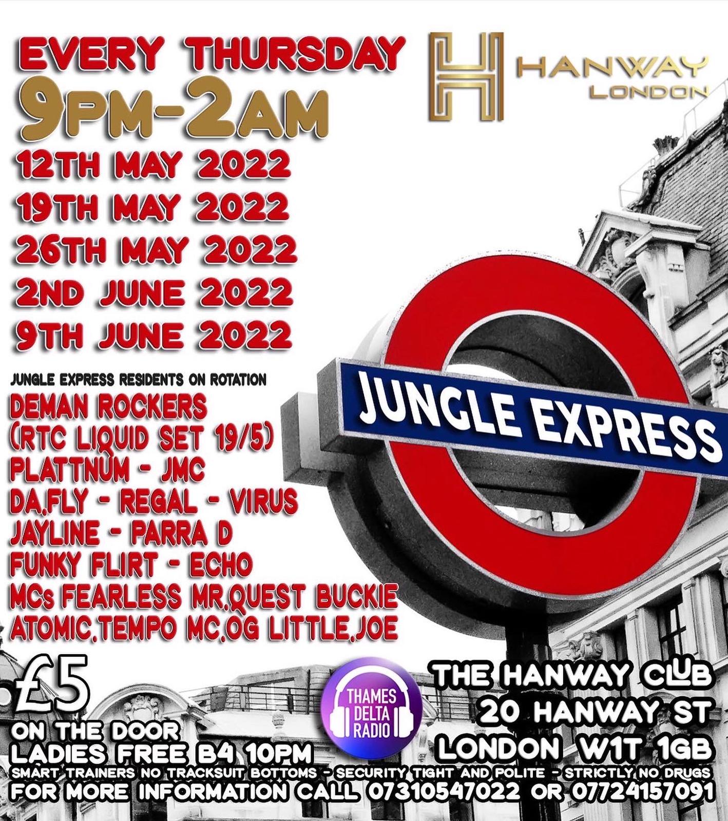 Jungle Express ft. Ragga Twins' Demon Rocker at Hanway London, London ...