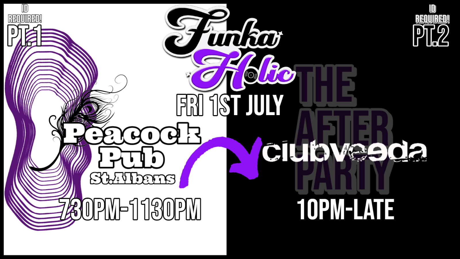FUNKAHOLIC at Club Veeda, St Albans on 1st Jul 2022 | Fatsoma