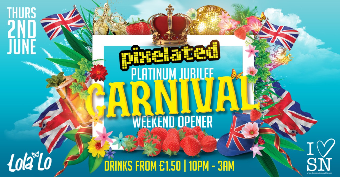 Pixelated Platinum Jubilee Carnival // TONIGHT! at Lola Lo Manchester ...