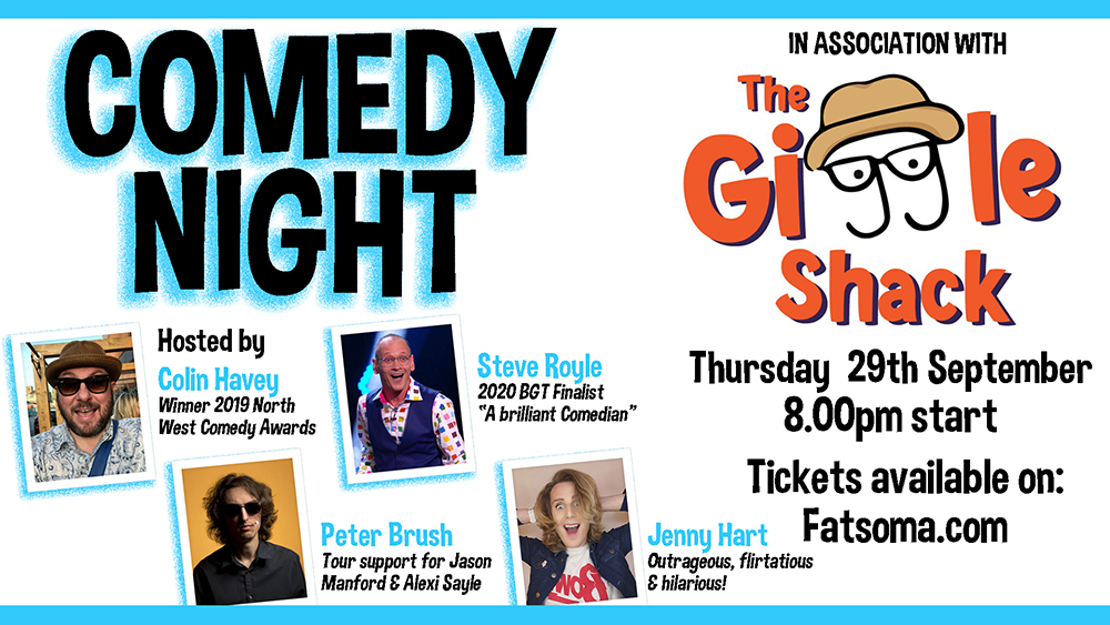 The Giggle Shack Comedy Night at The Goshawk, Chester on 29th Sep 2022 | Fatsoma