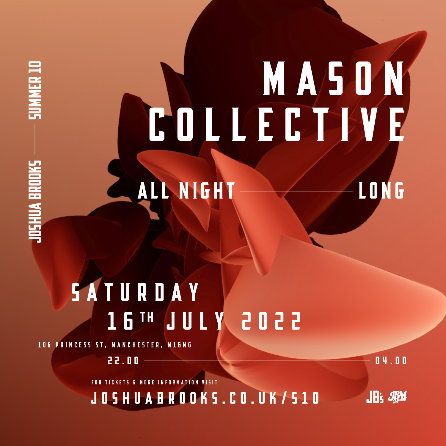 Mason Collective | All Night Long at Joshua Brooks, Manchester on 16th Jul 2022 | Fatsoma
