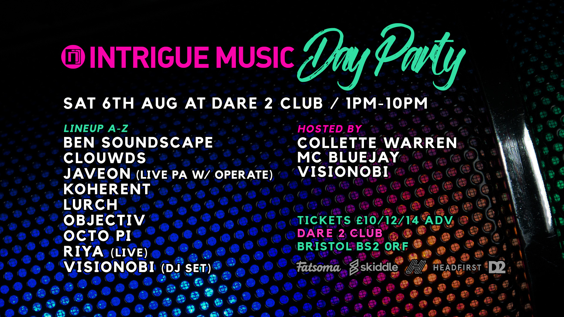 Intrigue Music Day Party! Ben Soundscape, Clouwds, Javeon, Koherent ...
