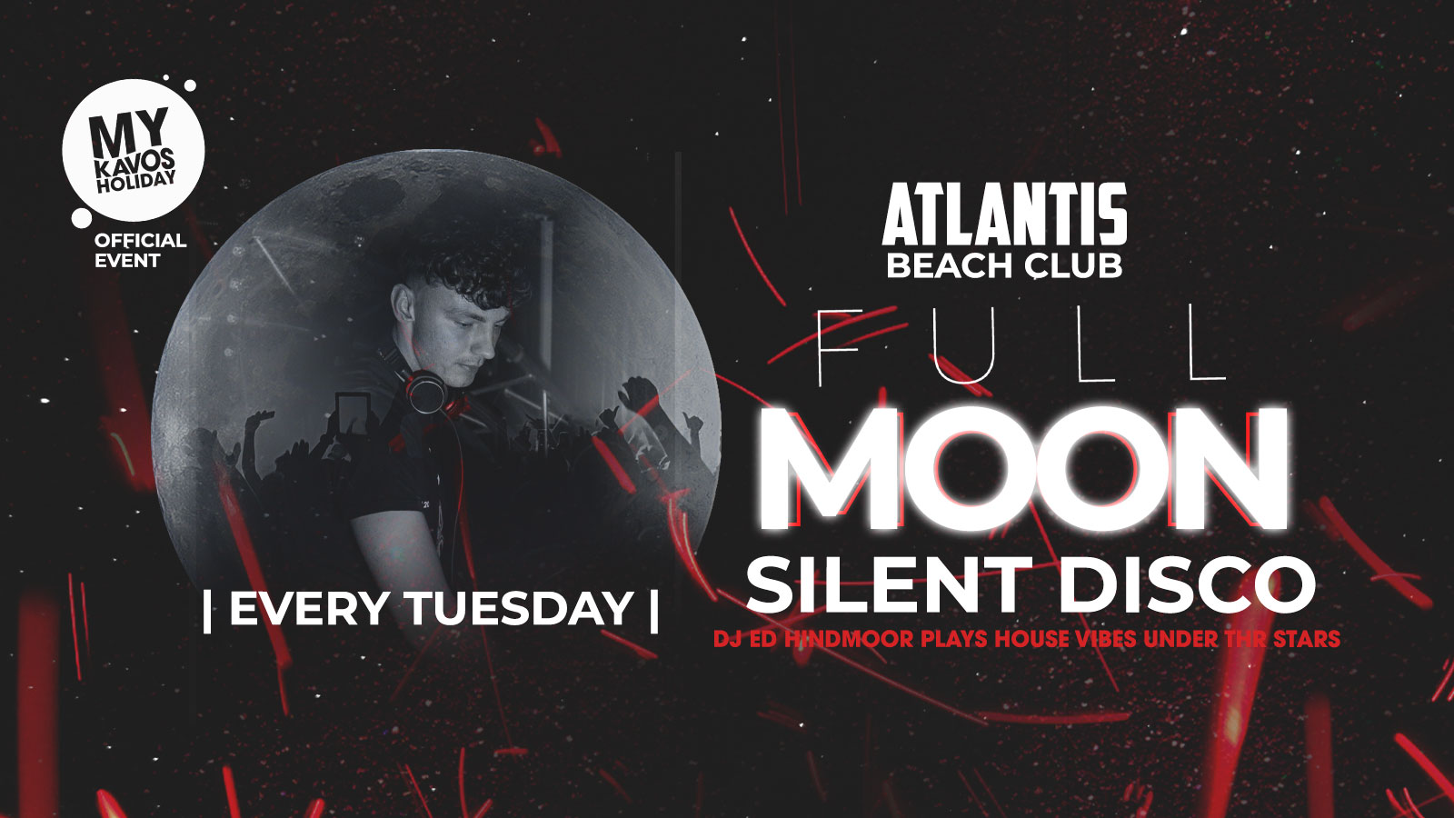 Full Moon Silent Disco | Atlantis Kavos - Official Event at atlantis ...