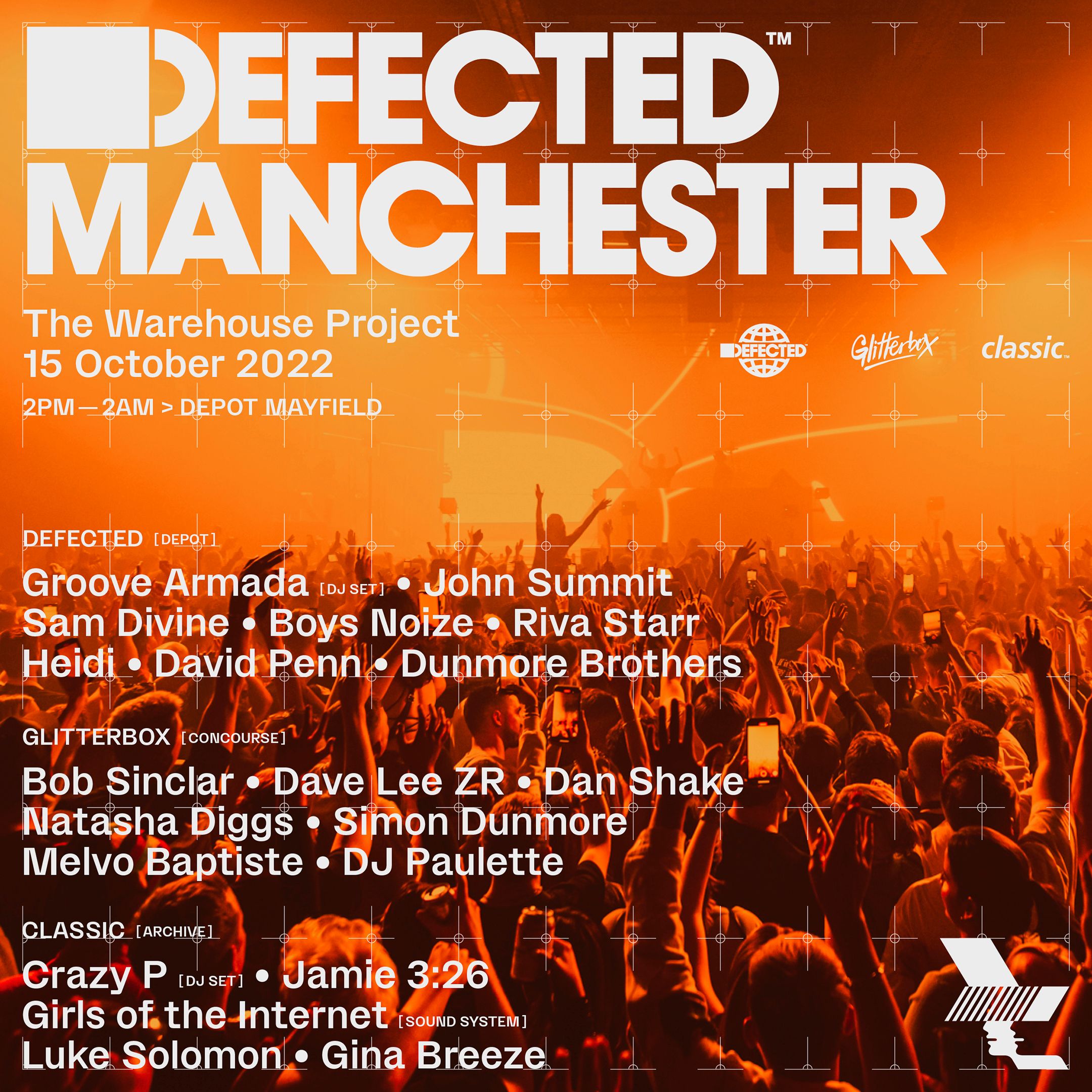 DEFECTED & GLITTERBOX AT WHP at The Warehouse Project, Manchester on ...